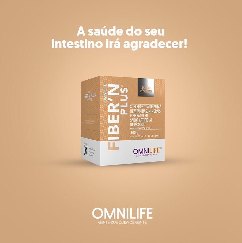 Fiber' N Plus Omnilife - Caixa com 30 sachês