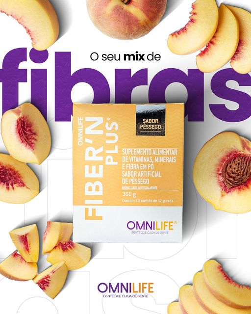 Fiber' N Plus Omnilife - Caixa com 30 sachês