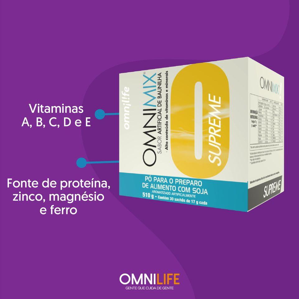 Omnimix Supreme Omnilife - caixa 30 sachês